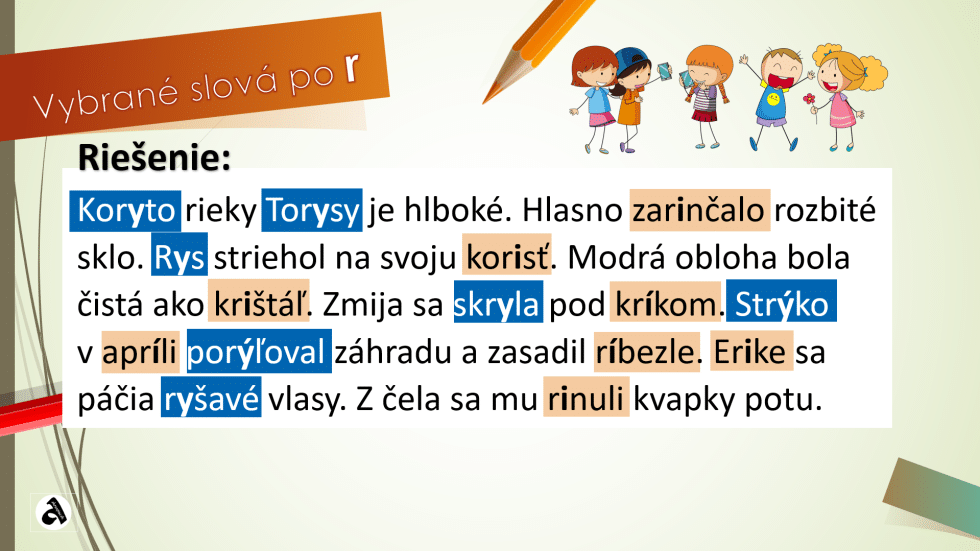Vybrané slová po r: Precvič si základné a príbuzné slová - akosapise.sk